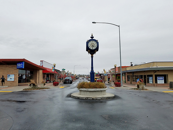 Moses Lake's small-town clock stands at the center of a community where time and money both seem to stretch further.