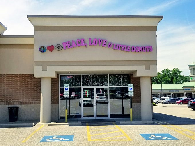 Peace, Love and Little Donuts brings groovy vibes to Cleveland. The 60s never tasted so good!