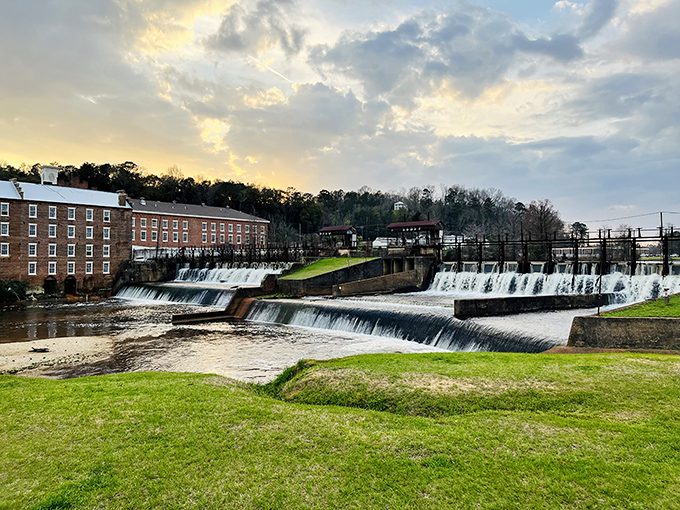 Prattville's historic dam and mill buildings aren't just preserved&mdash;they're celebrated! Industrial architecture that's aged more gracefully than most of us.