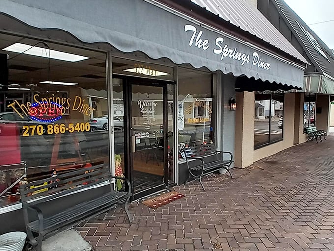 Springs Diner: "No-nonsense exterior, all-business comfort food. This brick-front diner lets the food do the talking."