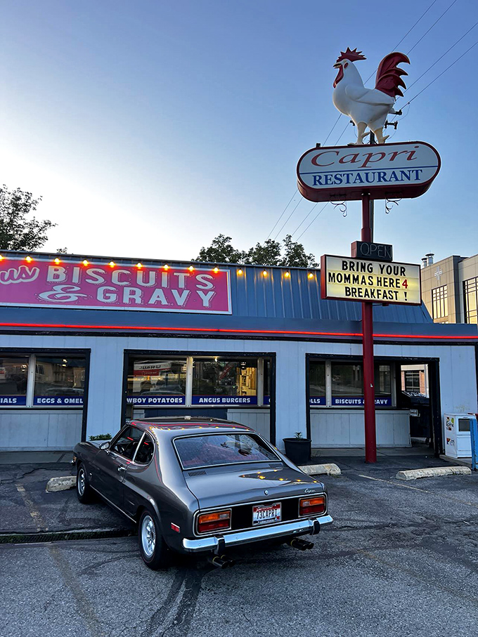 The Capri's iconic rooster sign has been crowing about their famous biscuits and gravy to Boise breakfast seekers since before Instagram could make food famous.