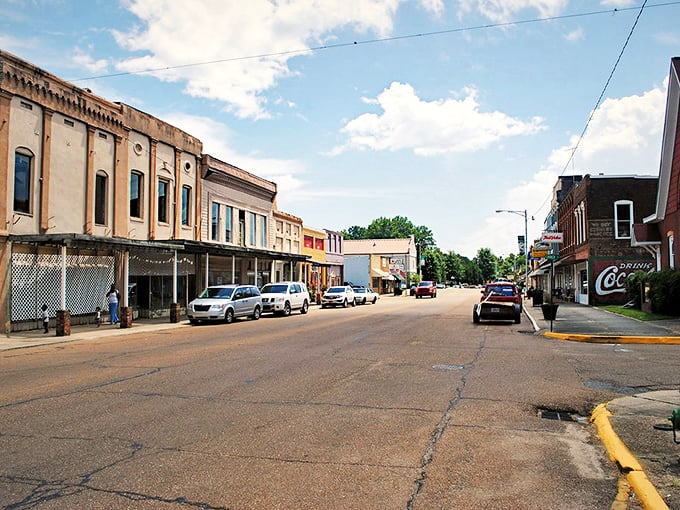 Water Valley's main street looks like it was preserved in amber, capturing the essence of small-town Mississippi in technicolor. 