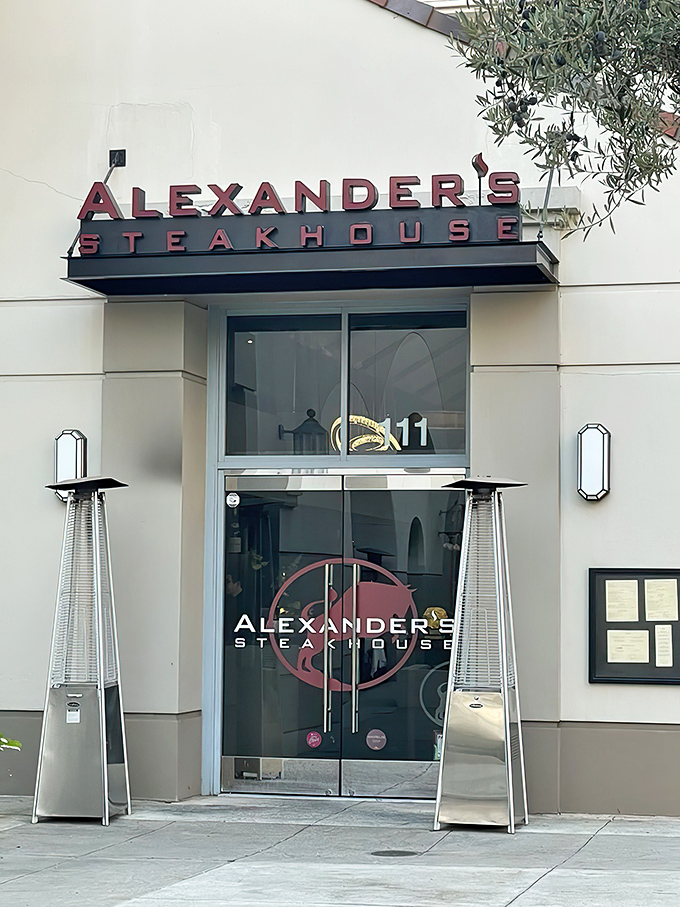 Alexander's Steakhouse: Clean lines and modern design set the stage for a steak experience that's anything but traditional.