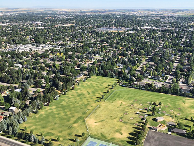Small businesses with character line Ammon's inviting main street, where local shops still matter more than national chains.