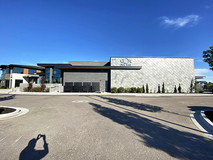 The sleek exterior of Coa Del Mar houses seafood treasures that make the drive to Eagle feel like the shortest distance between you and ocean-fresh flavors.