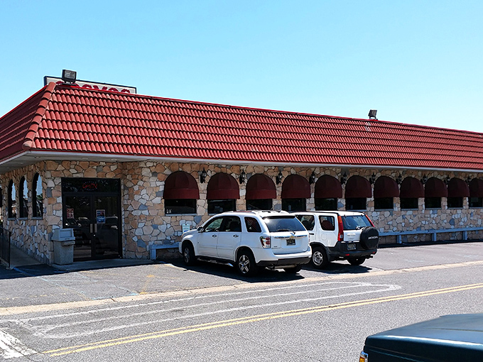 Those red awnings aren't just for show&mdash;they're signaling to your stomach that comfort food paradise is just steps away.