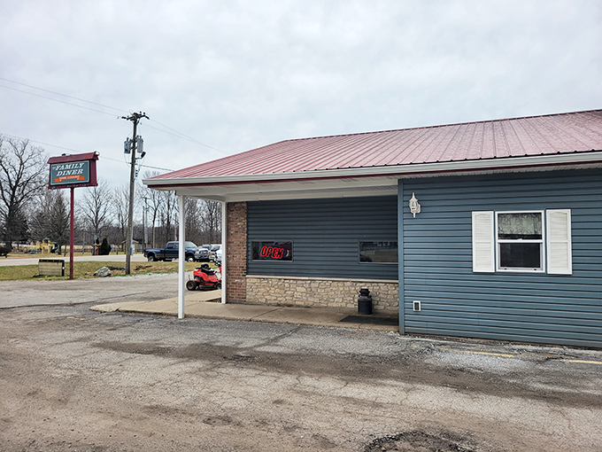 Family Diner (Fountain City): Winter or summer, rain or shine, this roadside gem delivers tenderloins that make Indiana proud to claim them as its own.