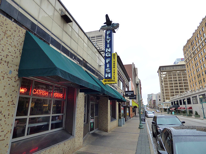 Between Beale Street blues joints, this seafood sanctuary offers a different kind of soul food.