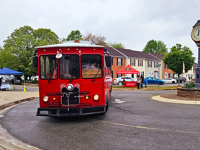 The historic Toulson Theater stands as a landmark in La Plata's downtown, hinting at the town's rich cultural offerings.