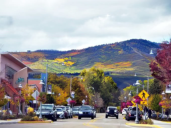 Mountain vistas frame Los Alamos streets, where intellectual stimulation comes free but housing remains reasonably priced.