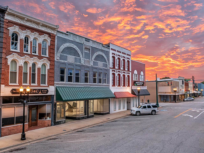 Painted skies over historic facades that still have stories to tell.