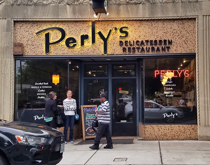 The detailed mosaic entrance hints at the artistry waiting on your plate at this Richmond institution.