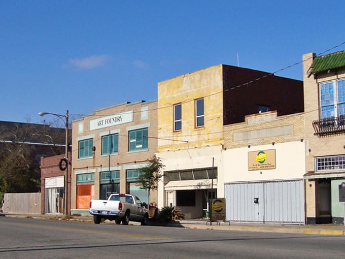 The sturdy brick buildings of Port Arthur stand strong against Gulf breezes and high costs of living &ndash; a retiree's dream combination.