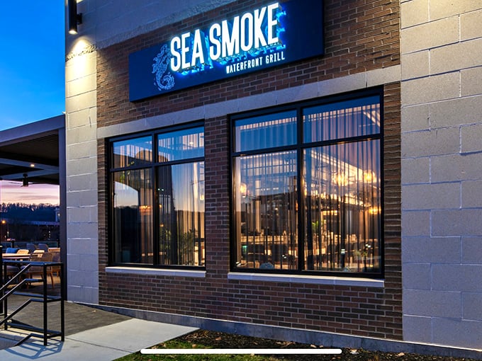 By day or night, Sea Smoke's large windows frame waterfront views that make every seafood bite taste even better.