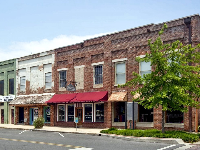 Downtown streets where every building has character and most shopkeepers remember your coffee preference. 