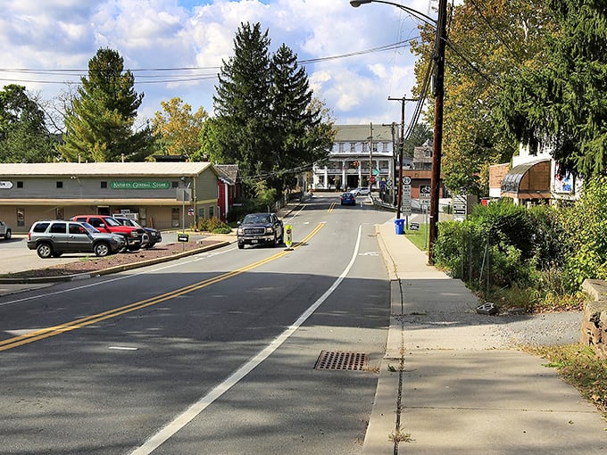 Frenchtown's aerial view reveals what real estate agents call "location, location, location" &ndash; a picturesque riverside town where the Delaware River curves like nature's own welcome sign. 