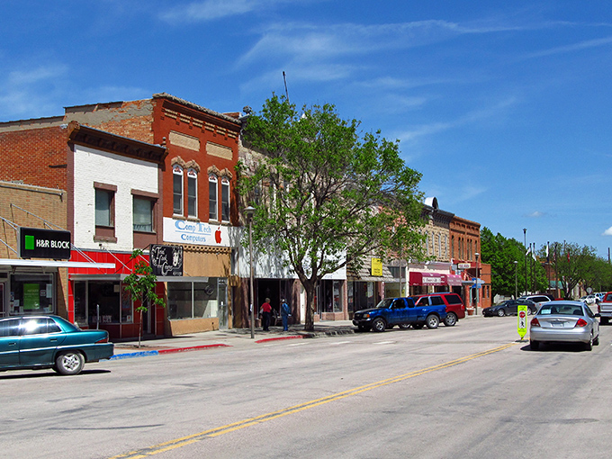 Historic buildings line Chadron's Main Street, where time slows down just enough to remind you what matters in life.