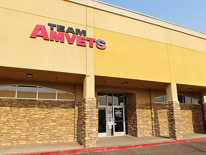 The yellow facade with stone accents isn't just inviting&mdash;it's the gateway to a treasure hunter's paradise where one person's castoffs become another's discoveries.