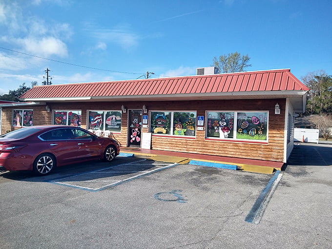The rustic wooden exterior of The Biscuit Barn promises no pretension&mdash;just honest food that'll make your taste buds stand up and salute.