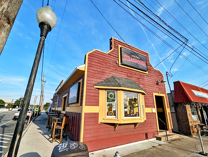 The unassuming red exterior with yellow trim might fool you&mdash;like finding out your quiet neighbor used to tour with The Rolling Stones.