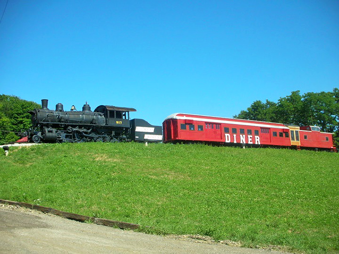 All aboard the flavor express! This vintage train car in Bellville isn't just eye-catching&mdash;it's stomach-filling too.