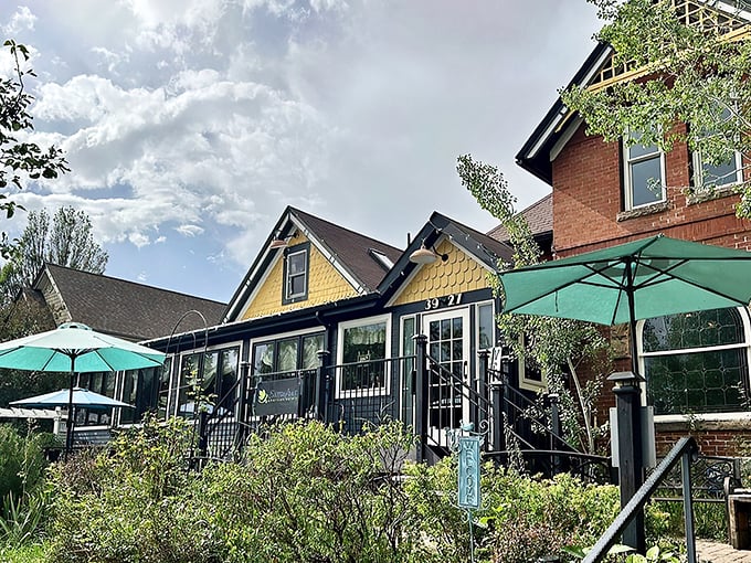 The teal Victorian house that houses Sassafras stands out like a Southern belle at a ski resort&mdash;charming, distinctive, and impossible to miss. 