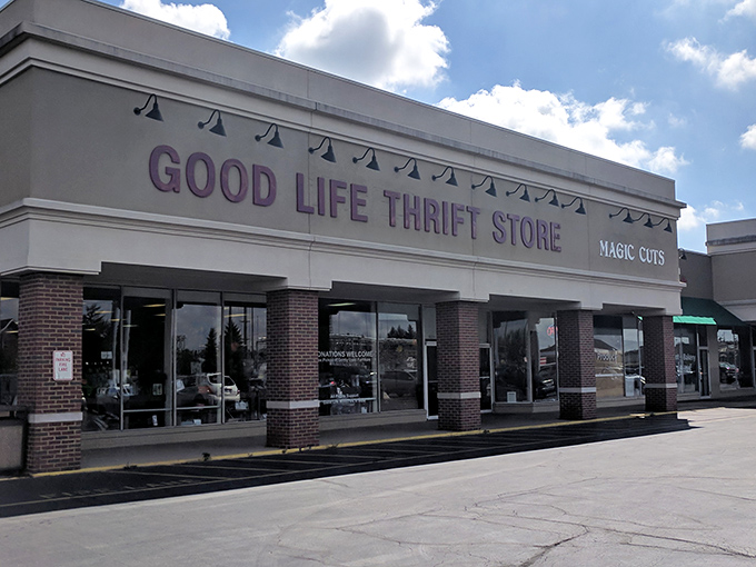 The unassuming storefront hides a treasure trove within, like finding out your quiet neighbor was once in a rock band.