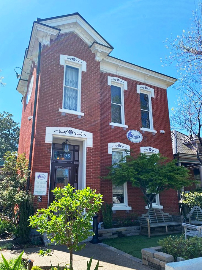 Americana perfected: A brick facade, welcoming porch, and vibrant flowers make Monell's exterior as inviting as your favorite aunt's house&mdash;but with better food.