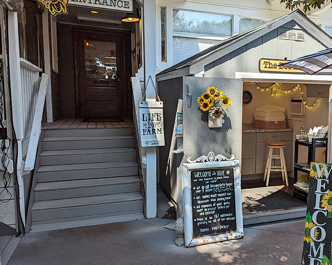 Those sunshine-yellow doors aren't just an entrance&mdash;they're a promise of the golden, buttery delights waiting inside this unassuming Pungo treasure.