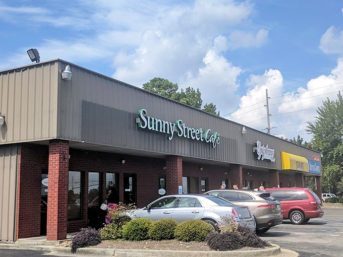 The unassuming exterior of Sunny Street Cafe proves once again that breakfast greatness often hides in plain sight, waiting for hungry explorers to discover its magic.