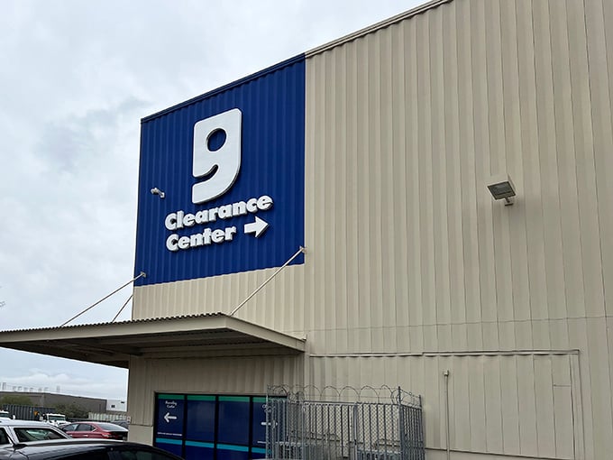 The iconic blue "g" welcomes treasure hunters to this no-frills paradise where one person's castoffs become another's prize discoveries.