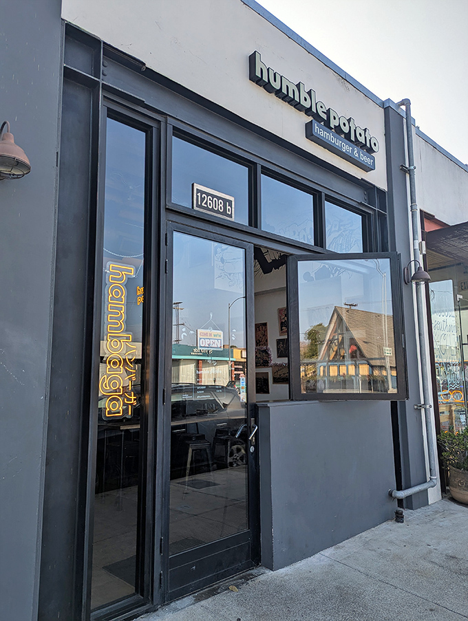 The colorful diagonal stripes adorning Humble Potato's exterior aren't just for show&mdash;they're a preview of the vibrant flavor combinations waiting inside this unassuming gem.