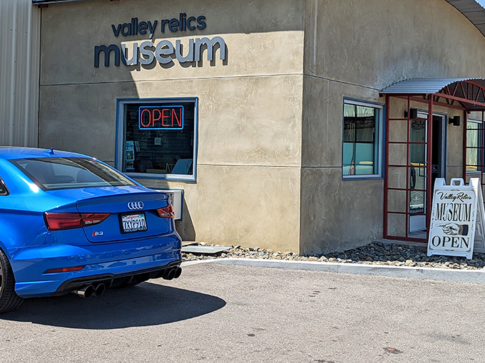 Neon dreams come alive in this spectacular warehouse where vintage signs create their own electric symphony.