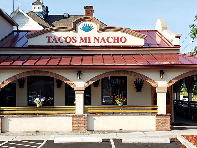 The red-roofed sanctuary of Tacos Mi Nacho stands proudly in Meriden, like a beacon calling all hungry souls to experience Mexican magic in Connecticut.
