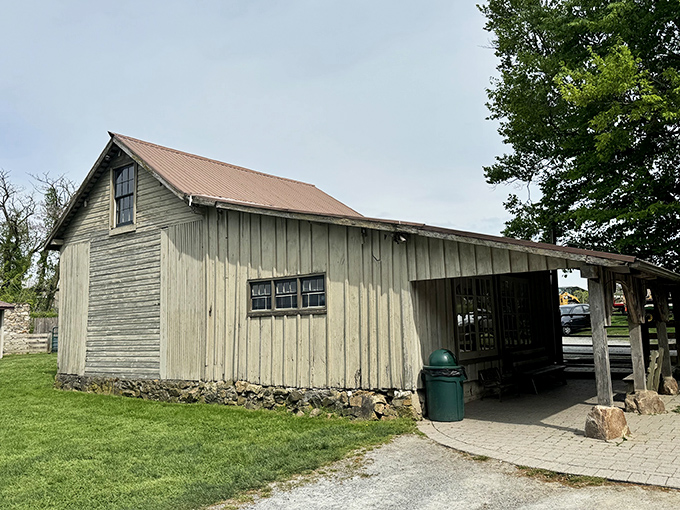 The perfect rural ice cream sanctuary. Woodside Farm Creamery's charming stone-and-wood building promises dairy delights that city slickers can only dream about.