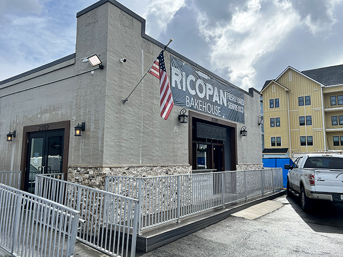 The unassuming exterior of Ricopan Bakehouse stands like a treasure chest waiting to be opened, promising "Freshly Baked" delights that live up to their "Siempre Rico" (Always Delicious) motto.