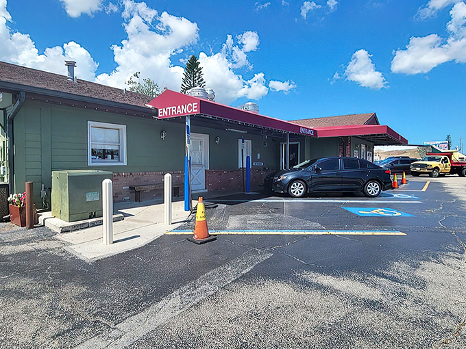 The unassuming exterior of Yoder's belies the culinary treasures within&mdash;like finding a Michelin experience hiding in plain sight. 