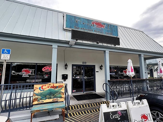 The unassuming exterior of Crab Stop belies the seafood treasures within. Like finding a pearl in an oyster, this place is worth discovering.