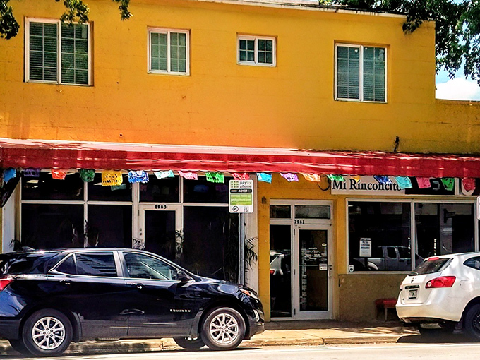 The sunshine-yellow exterior with its festive red awning isn't just a restaurant&mdash;it's a landmark for burrito pilgrims throughout Florida.