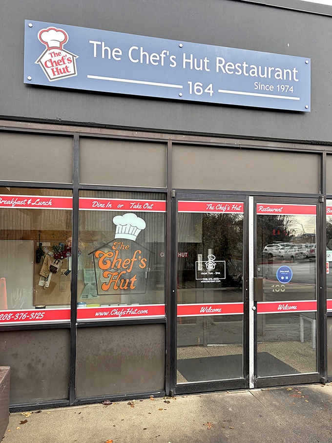 The unassuming exterior of The Chef's Hut promises no frills, just honest breakfast magic. Sometimes the best treasures come in the plainest packages.