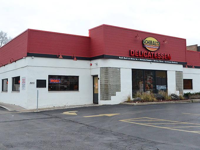 Welcome to Schmaltz, where the exterior is as unassuming as Clark Kent, but inside? Pure sandwich superhero headquarters. 