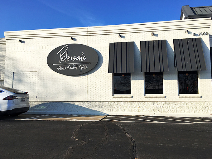 Peterson's exterior hides its culinary treasures like a poker player with four aces&mdash;confident, understated, and ready to deliver when it counts.