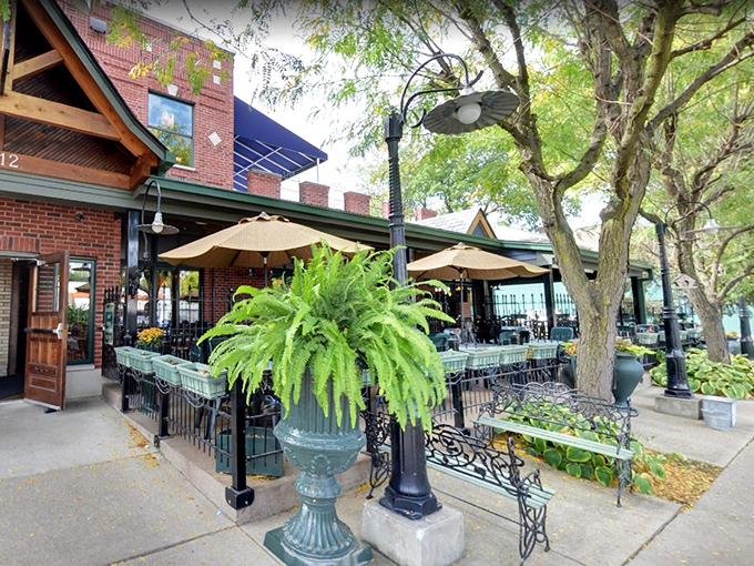 The Aristocrat's brick exterior with its lush hanging ferns creates that "where have you been all my life?" first impression that great neighborhood pubs aspire to.
