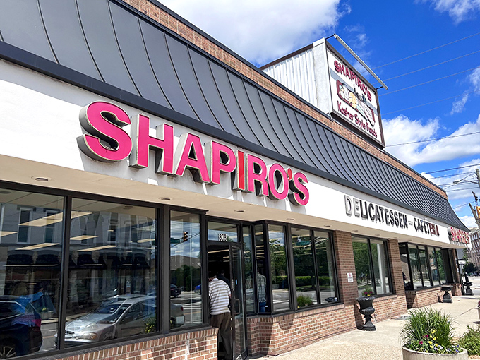 The corner brick building with its distinctive "BAKERY - DELI" signage stands like a beacon of hope for the sandwich-deprived masses of Indianapolis.