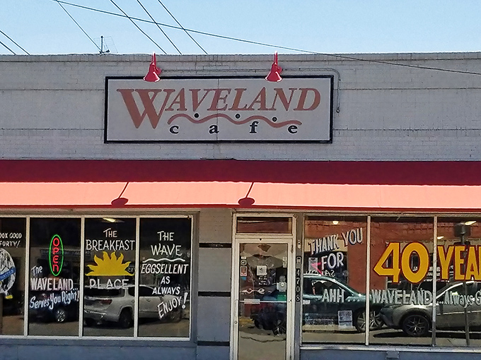 The iconic mug wall at Waveland Cafe isn't just decoration&mdash;it's a timeline of loyal customers and morning rituals spanning decades. 