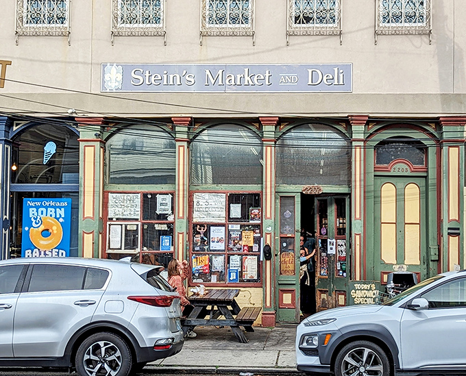 Stein's Market & Deli stands proudly on Magazine Street, a New York-style sanctuary in the heart of New Orleans. Those pedicabs know where the good stuff is!