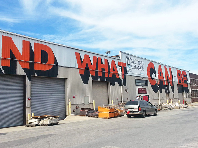 The "WHAT" painted boldly across this industrial facade isn't a question&mdash;it's your first reaction when you discover the treasures waiting inside Baltimore's ultimate salvage wonderland.