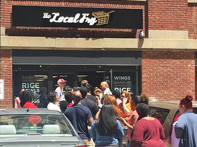 The unassuming storefront of The Local Fry beckons from its brick building home. Like all great food discoveries, it doesn't need neon lights to announce its brilliance.