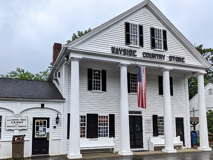 The stately white columns and American flag welcome you like an old friend. This isn't just a store&mdash;it's a time capsule with candy inside.