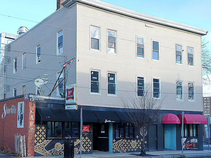 The unassuming exterior of Trina's Starlite Lounge hides culinary treasures within. Like finding a vintage Cadillac parked in your neighbor's ordinary garage.